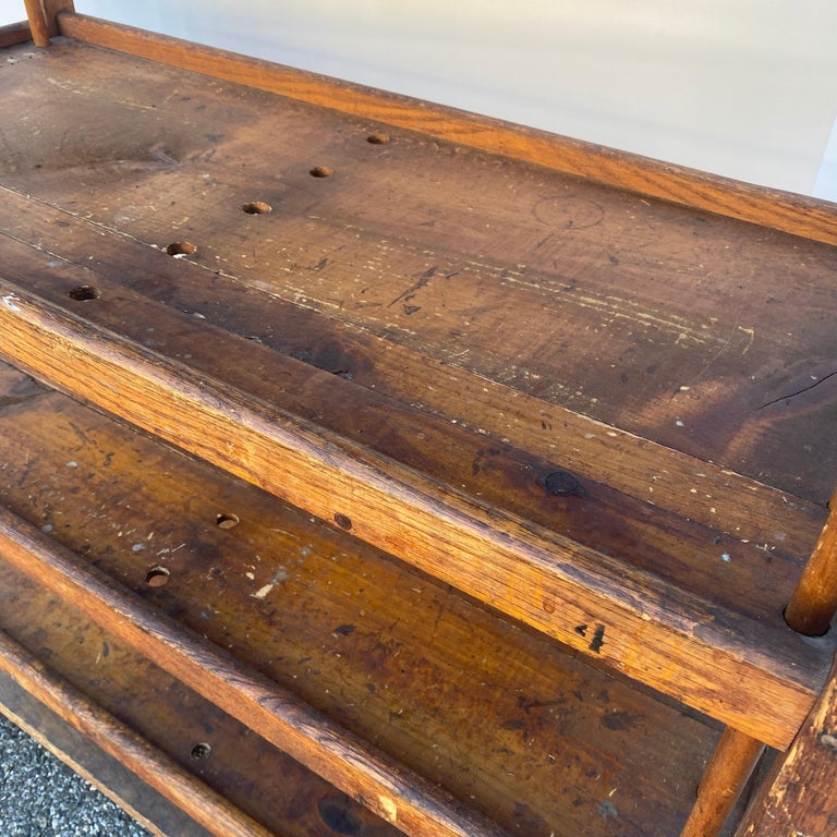 American 1930s Wooden Bread Rack Or Cart at 1stDibs