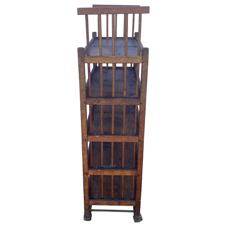 American 1930s Wooden Bread Rack Or Cart at 1stDibs