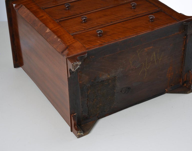 American 4 Drawer Antique Salesman's Sample Cherry Veneered Chest For ...