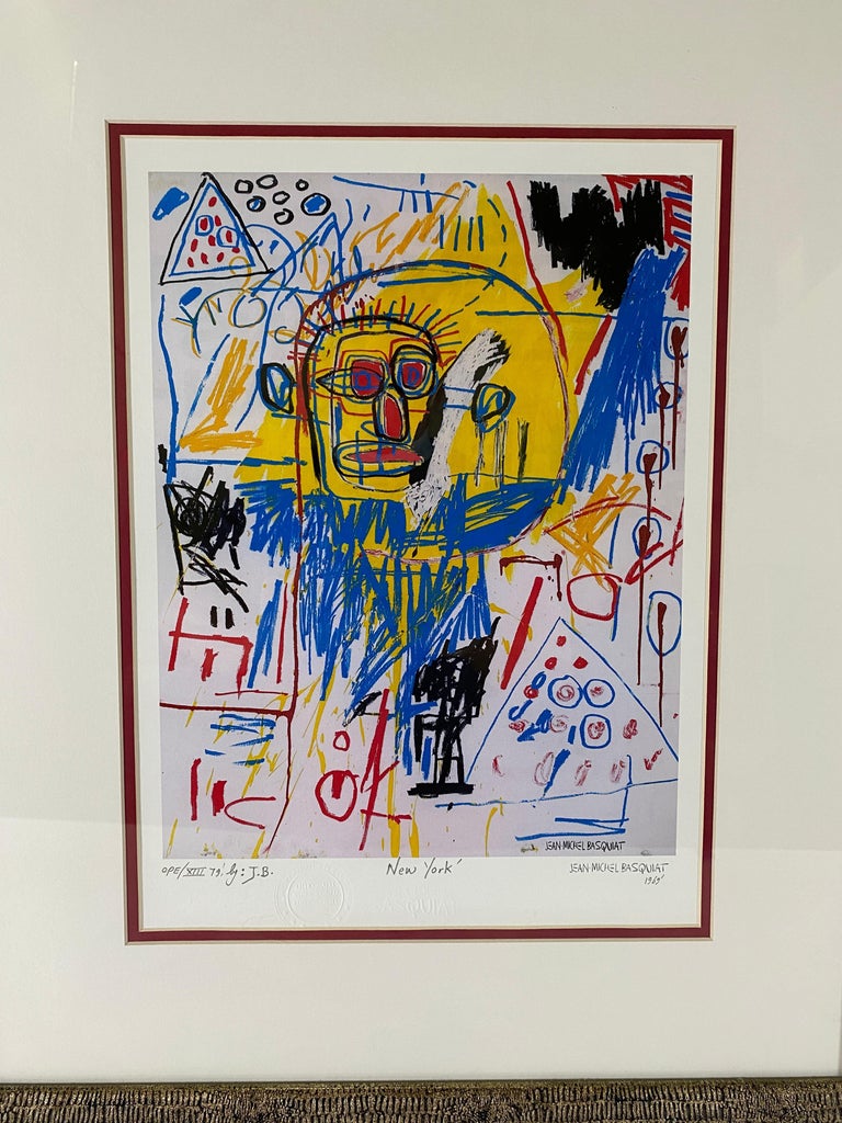 American Abstract Expressionist Lithograph,"Untitled V 1982"Jean Michel ...