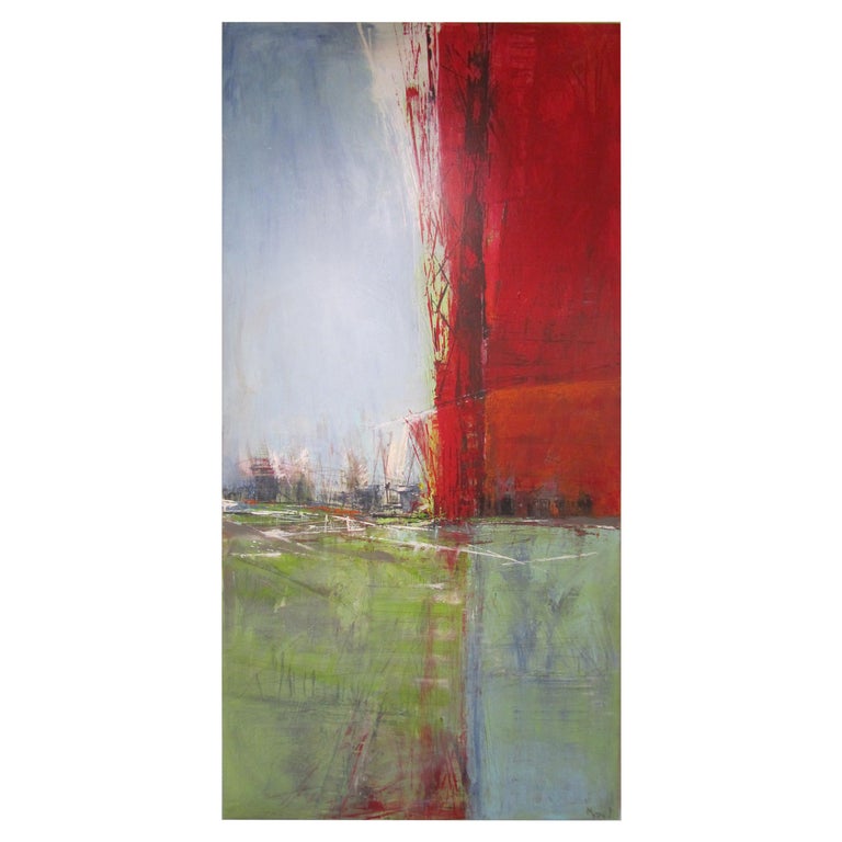 American Abstract Expressionist Mixed-Media Panel, Moshe Y For Sale at ...