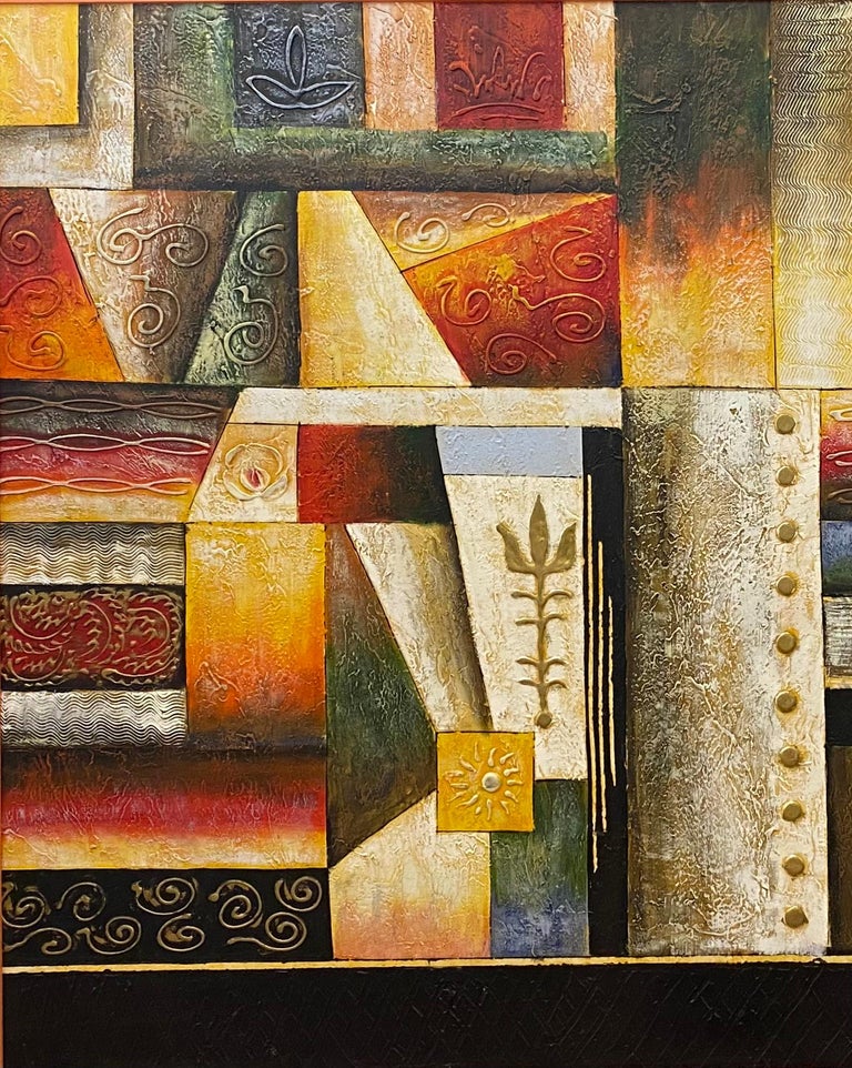 American Abstract Giclee Print Hollywood Regency Style For Sale at 1stDibs