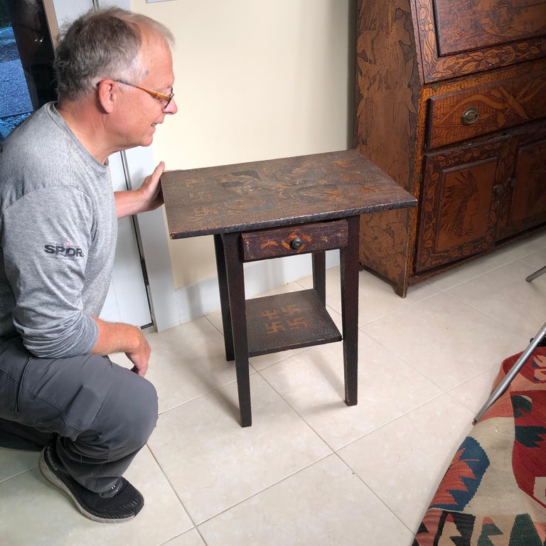 Antique Arts Crafts Native American End Table 1910 For Sale at 1stDibs ...