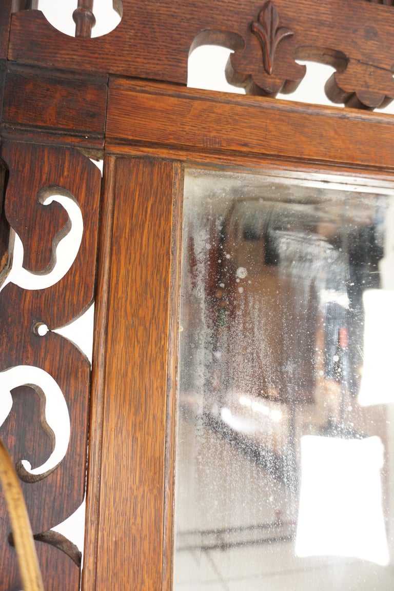 American Antique Oak Hall Stand, Hall Tree, Storage Bench, American ...