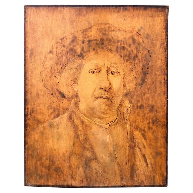 American Antique Painting After Rembrandt by Norman Kingsley, 1899 For ...