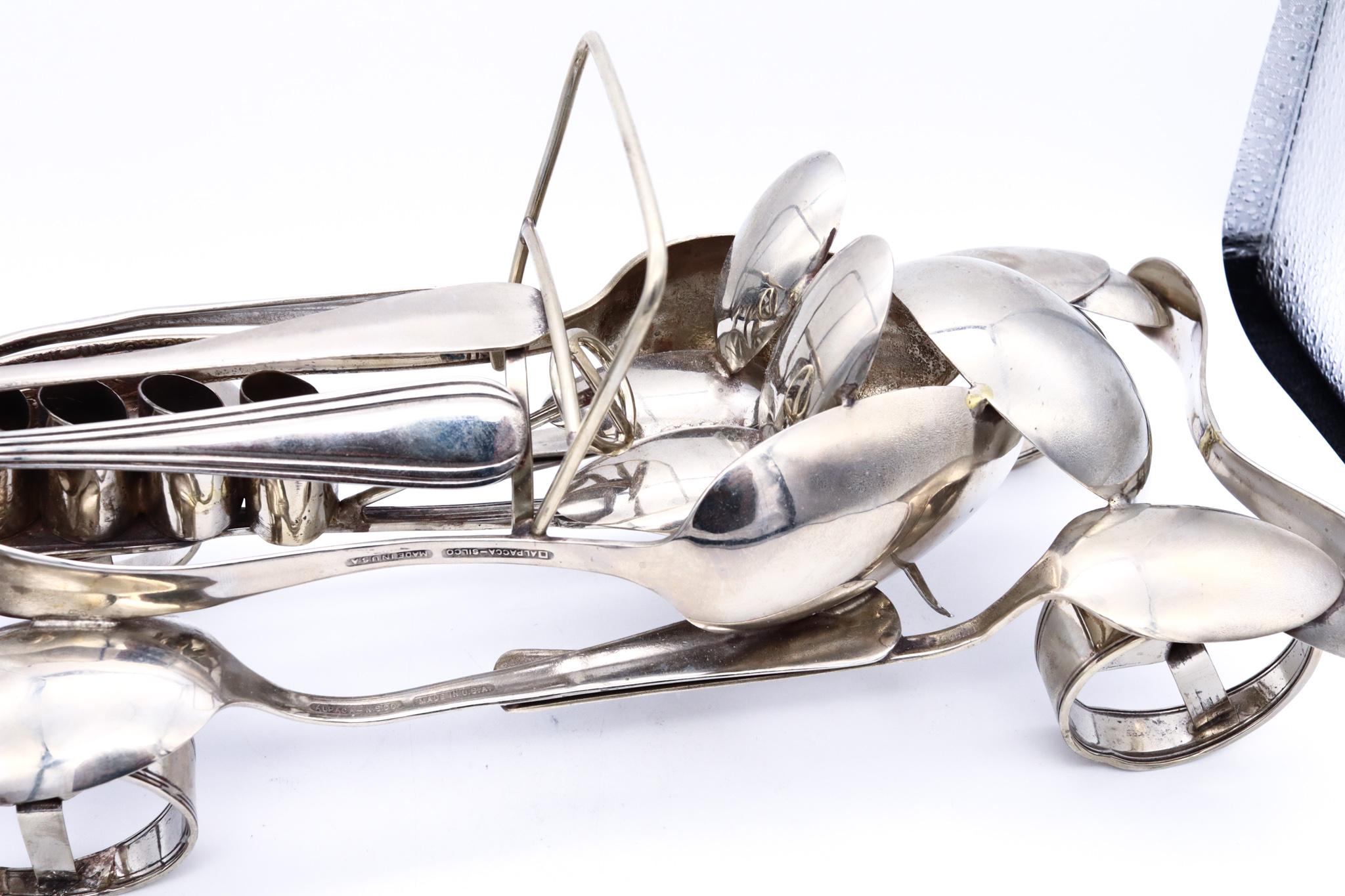 American Art and Crafts 1960 Vintage Sculpture of a Bugatti Car Made of ...