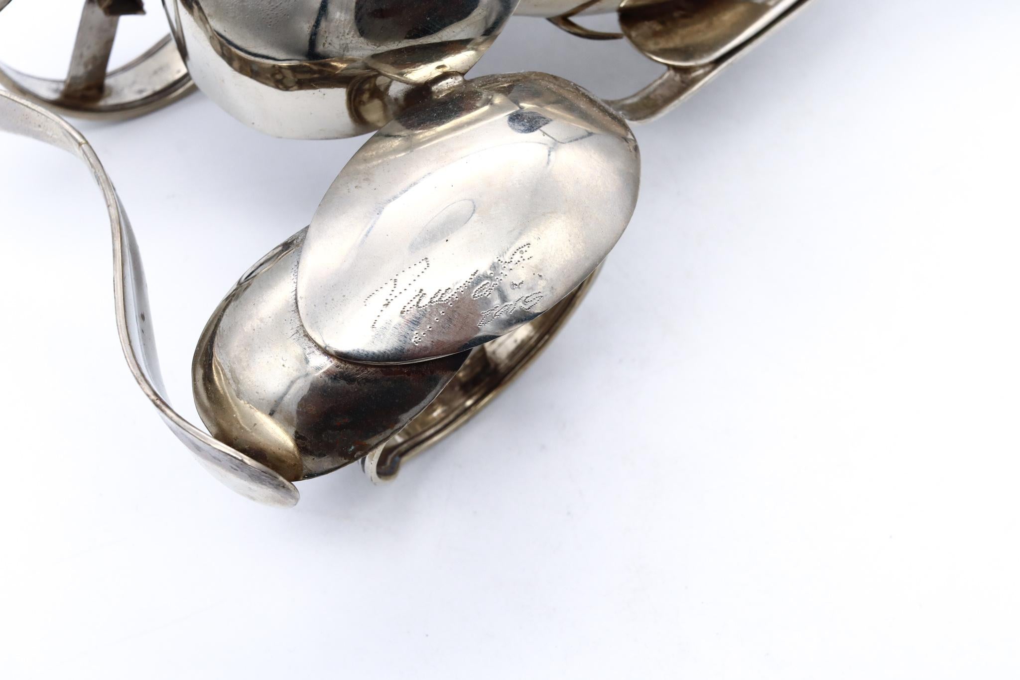 American Art and Crafts 1960 Vintage Sculpture of a Bugatti Car Made of ...