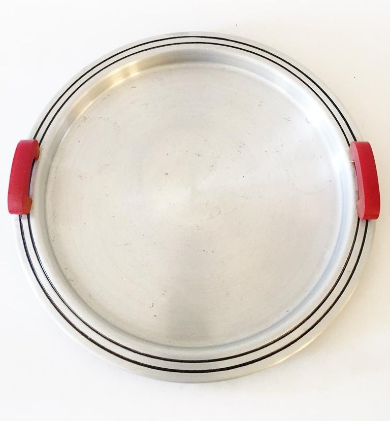 American Art Deco Aluminum and Bakelite 8-Piece Cocktail Set by West ...