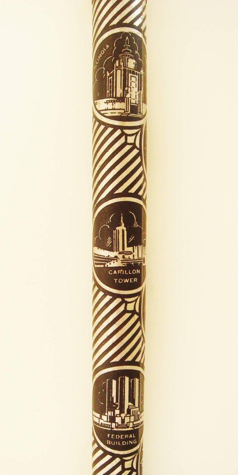 American Art Deco Aluminium Wrap Chicago World's Fair 1934 Souvenir ...