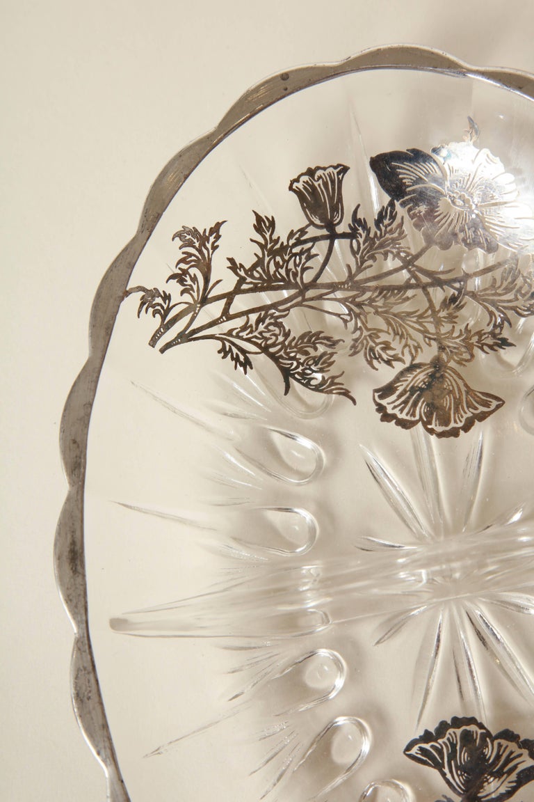 American Art Deco Glass Candy/Nut Dish For Sale at 1stDibs