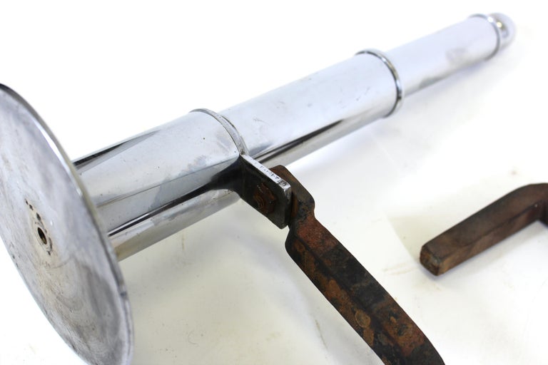 American Art Deco Chromed Metal 'Skyscraper Style' Andirons For Sale at ...