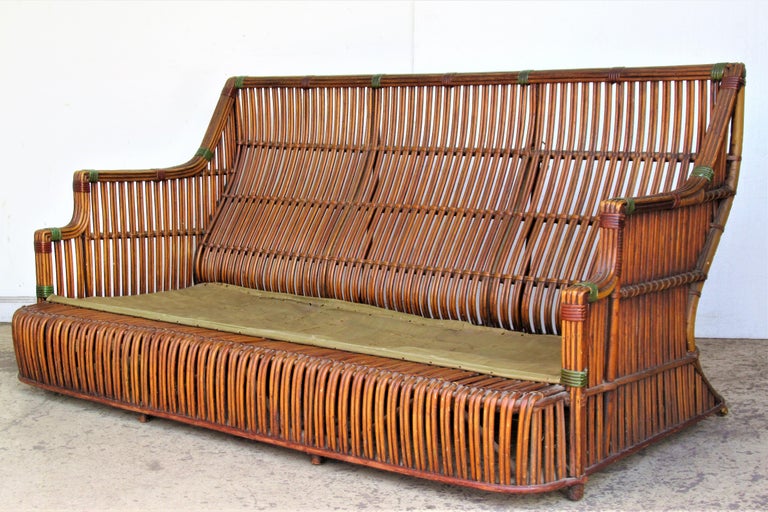 Rare American Art Deco Split Reed Furniture Set at 1stDibs