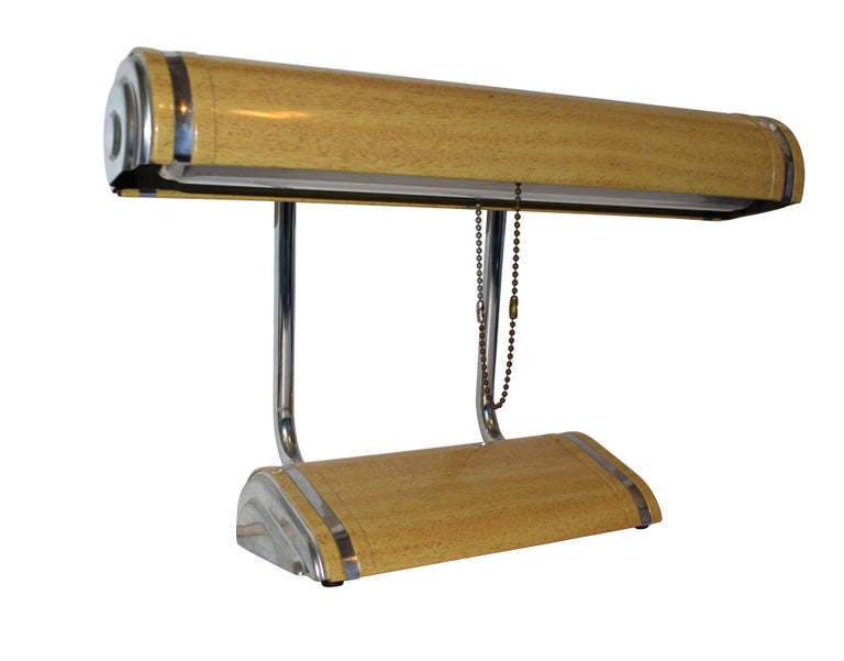 American Art Deco Streamline Desk Lamp, circa 1930s For Sale at 1stDibs