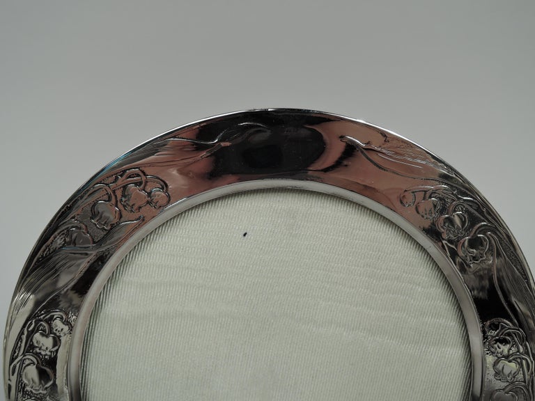 American Art Nouveau Lily of the Valley Sterling Silver Picture Frame ...