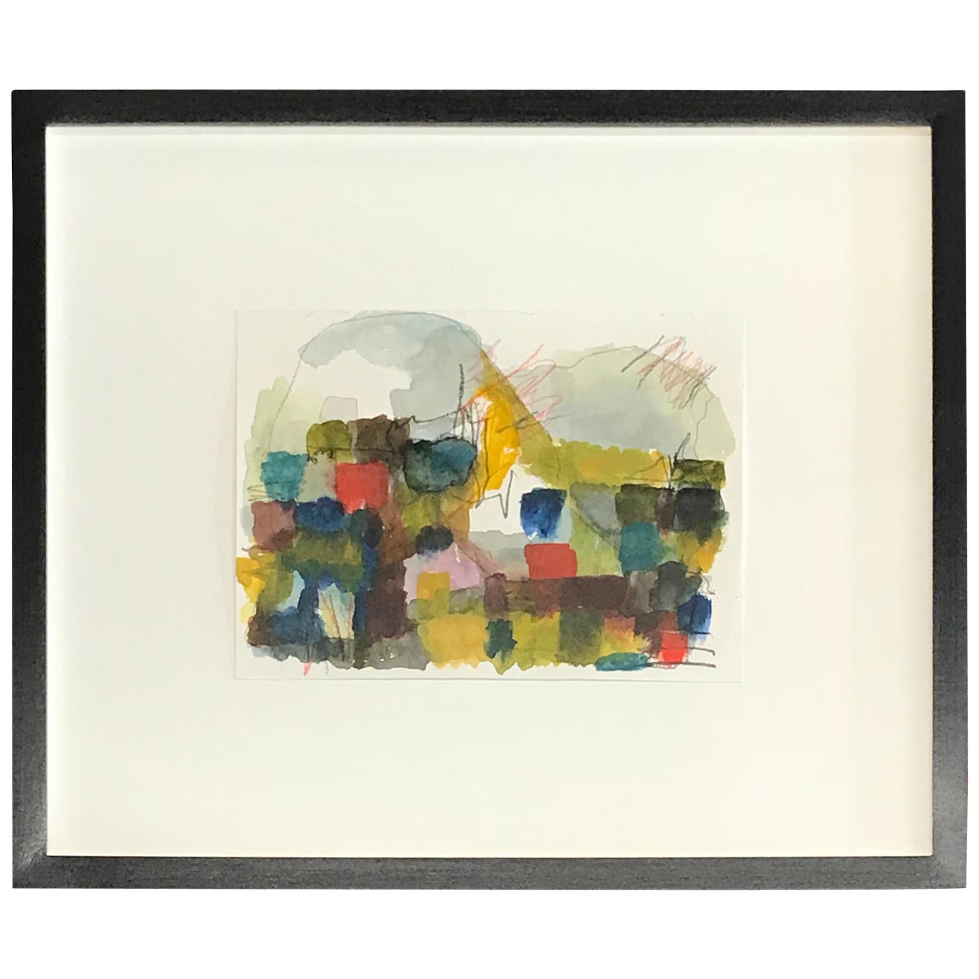Dark Blue and White Print by American Artist Sandra Constantine ...