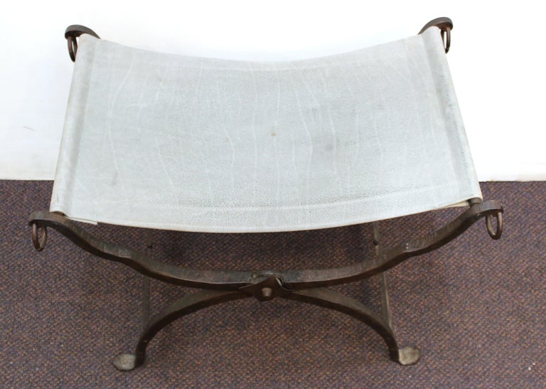 American Arts and Crafts Folding Campaign Stool Attributed to Morgan ...