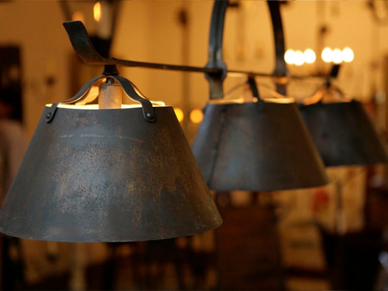 American Blacksmith-Made Custom "Lucas" Kitchen Island or Billiard ...