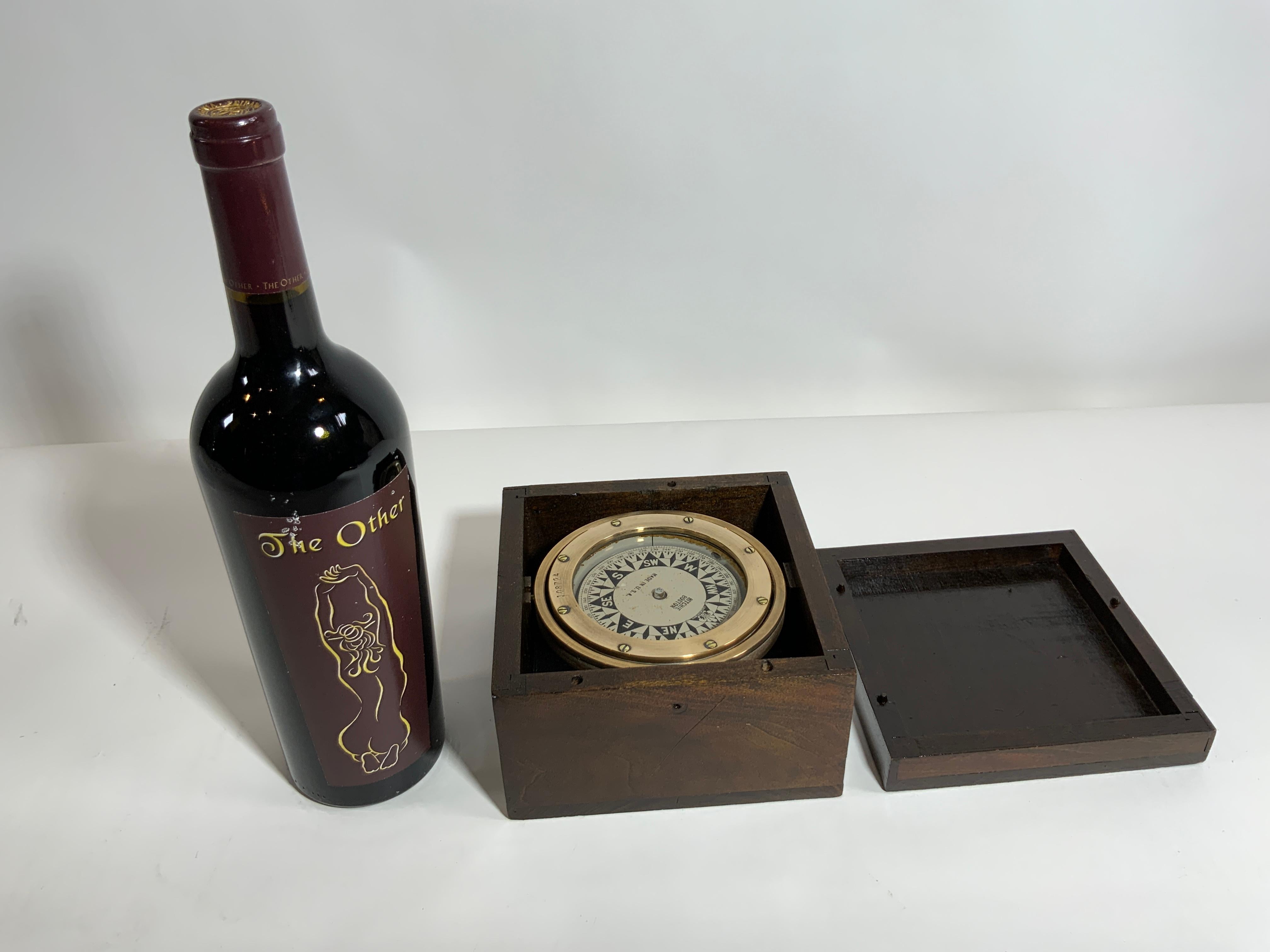 American Boat Boxed Compass by Ritchie at 1stDibs
