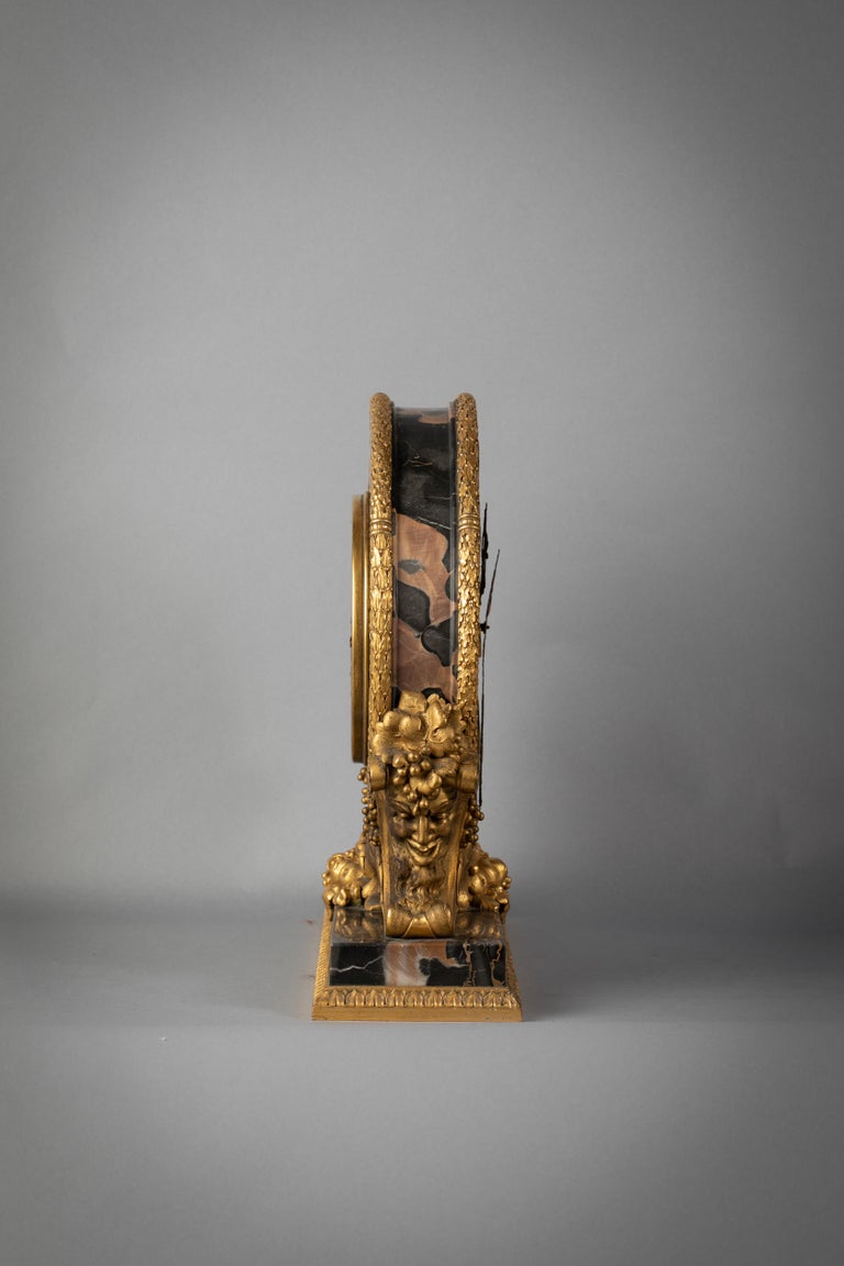 American Bronze and Marble Table Clock, E.F. Caldwell and Co., circa ...
