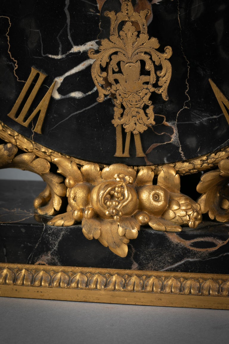 American Bronze and Marble Table Clock, E.F. Caldwell and Co., circa ...