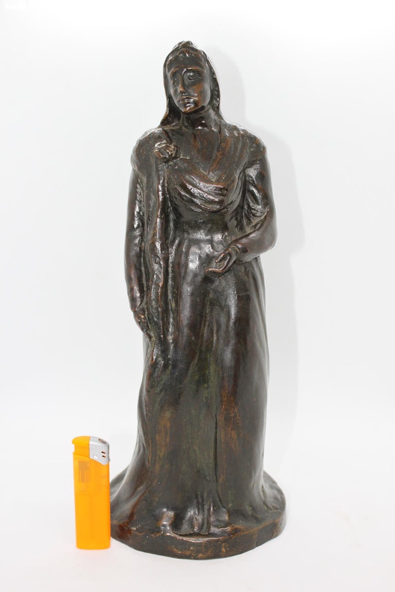 American Bronze Sculpture by Roman Bronze Works NY Foundry, 19th ...