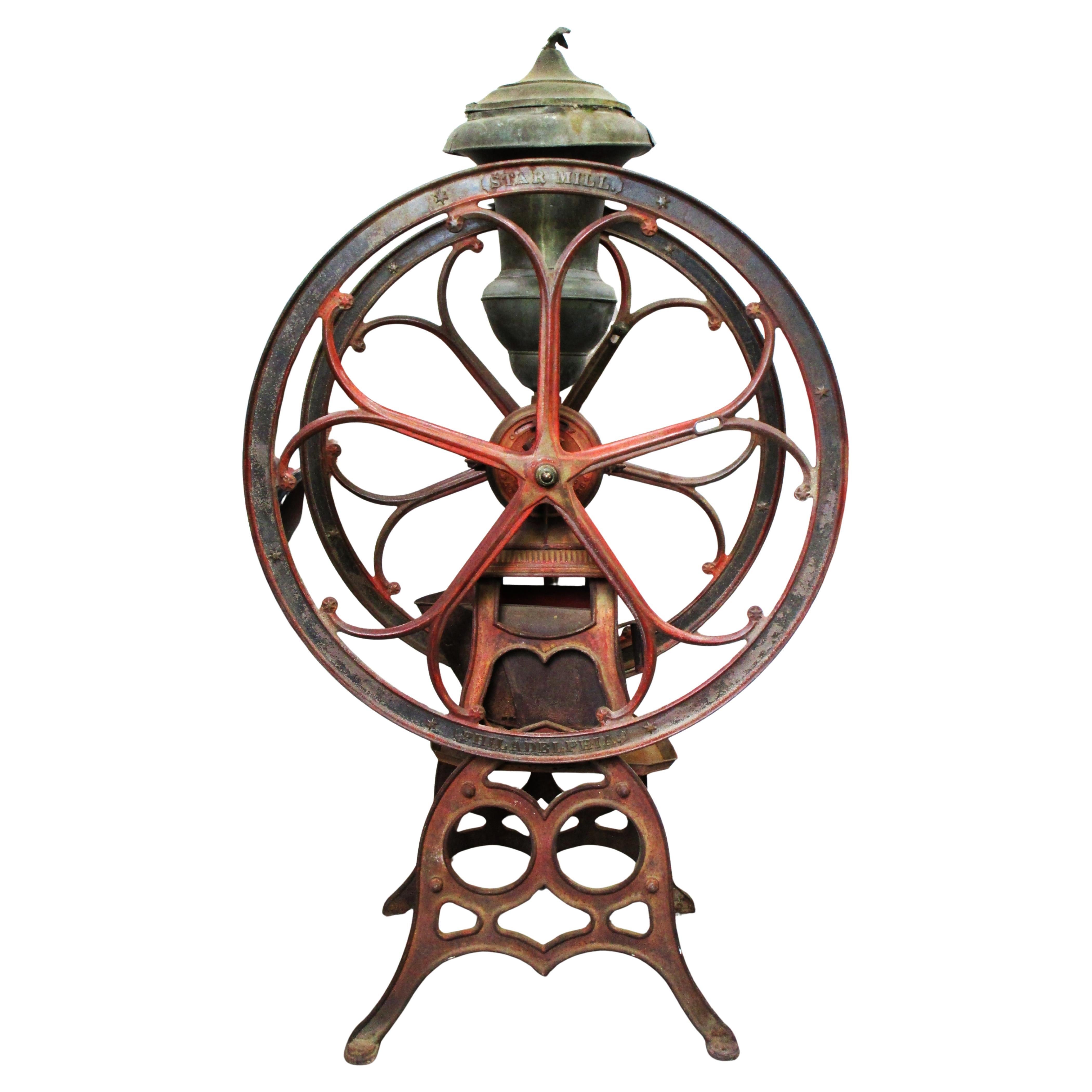 Star Mill Cast Iron Commercial Floor Model Coffee Grinder, Circa 1880 ...