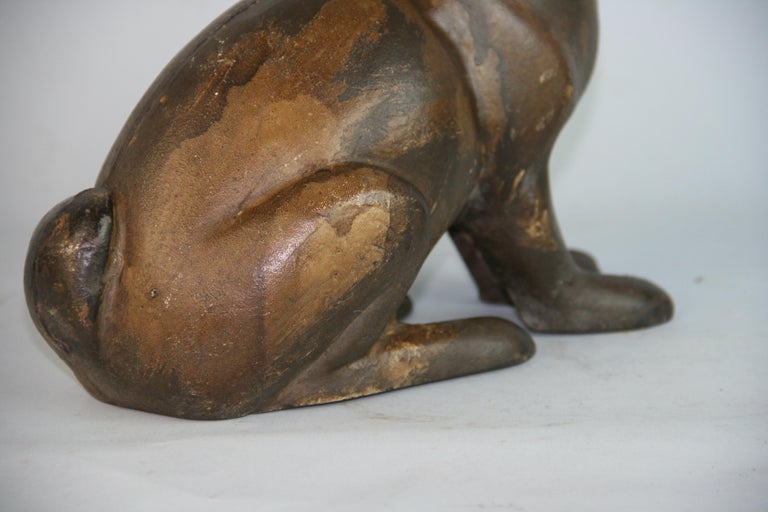 American Cast Iron Large Scale Garden Rabbit Ornament, 1960's For Sale ...