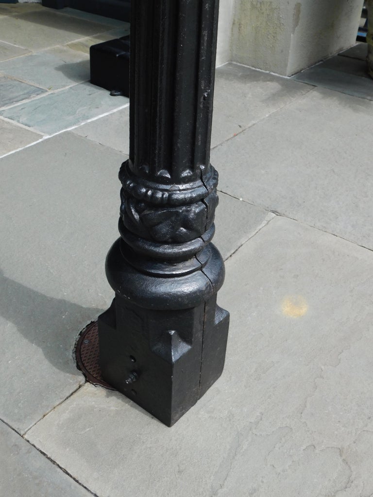 American Cast Iron and Painted Horse Head Fluted Ringed Hitching Post ...