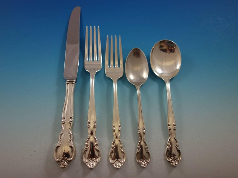 American Classic by Easterling Sterling Silver Flatware Set 12 Service ...