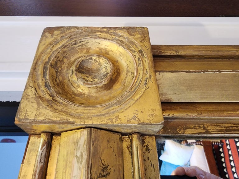 American Classical Gold Gilded Mirror For Sale at 1stDibs