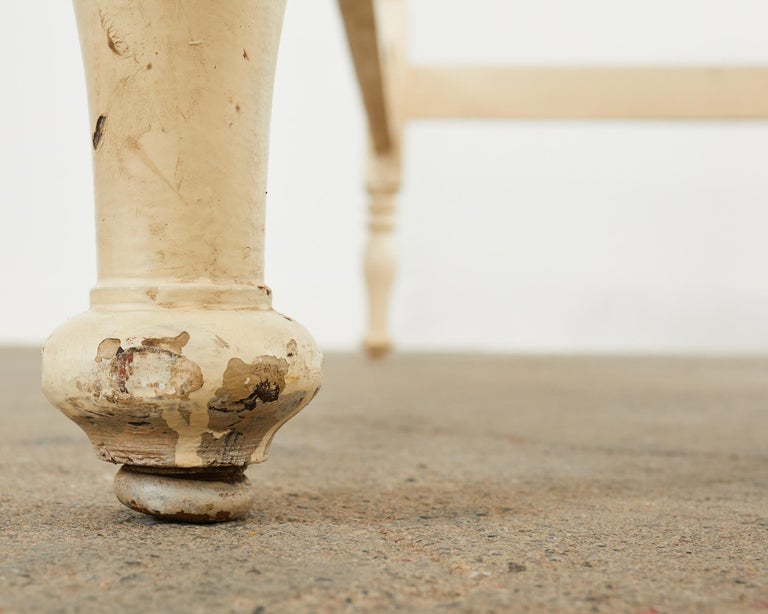 American Classical Jenny Lind Bobbin Turned Painted Spool Bed For Sale ...