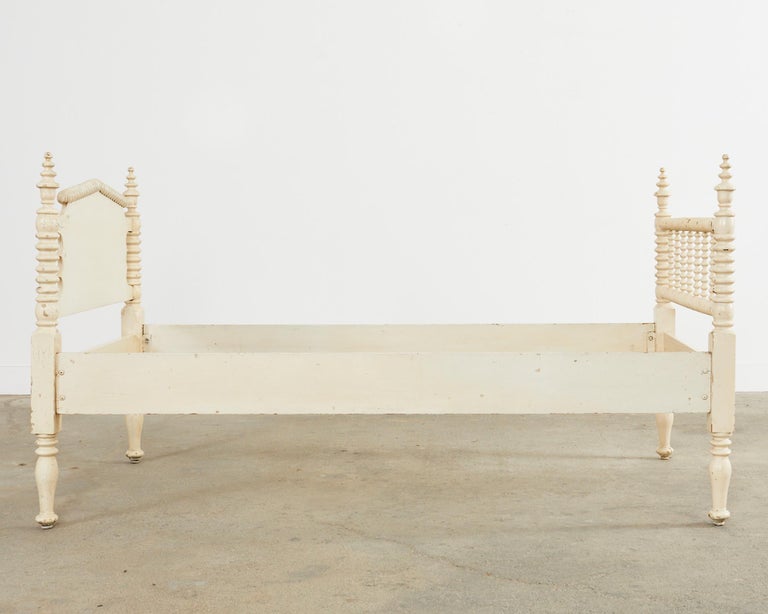 American Classical Jenny Lind Bobbin Turned Painted Spool Bed For Sale ...
