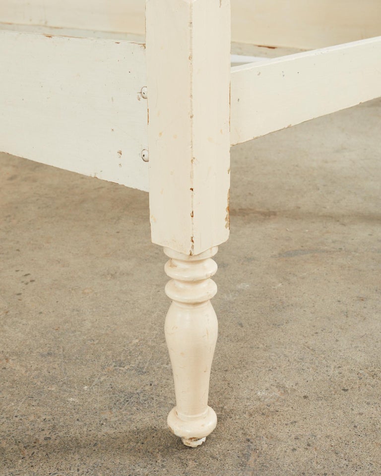American Classical Jenny Lind Bobbin Turned Painted Spool Bed For Sale ...
