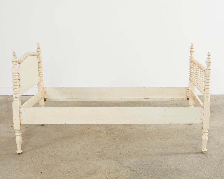 American Classical Jenny Lind Bobbin Turned Painted Spool Bed For Sale ...