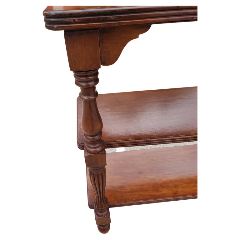 American Classical Mahogany 3 Tier Side Table, Circa 1950s For Sale at ...
