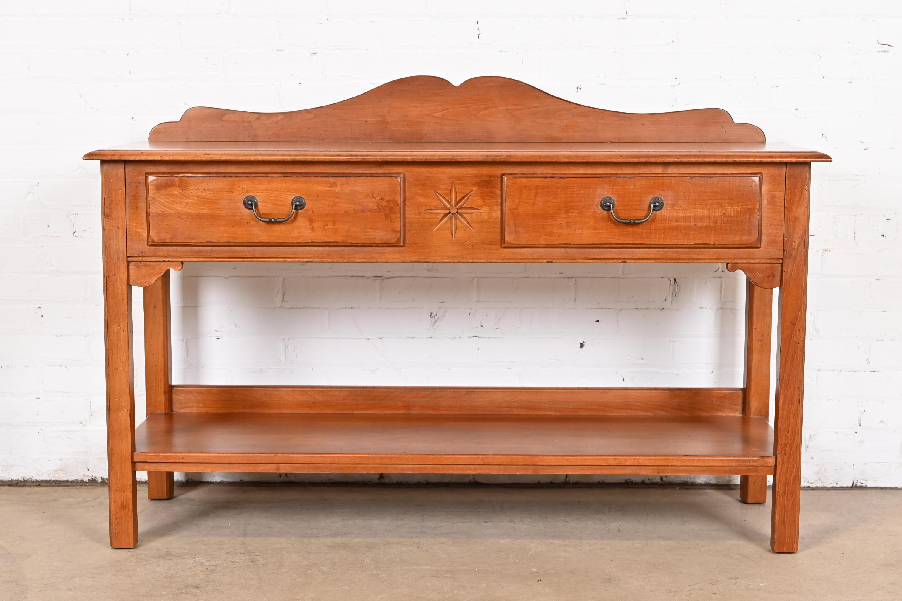 American Colonial Style Maple Sideboard Buffet Server at 1stDibs