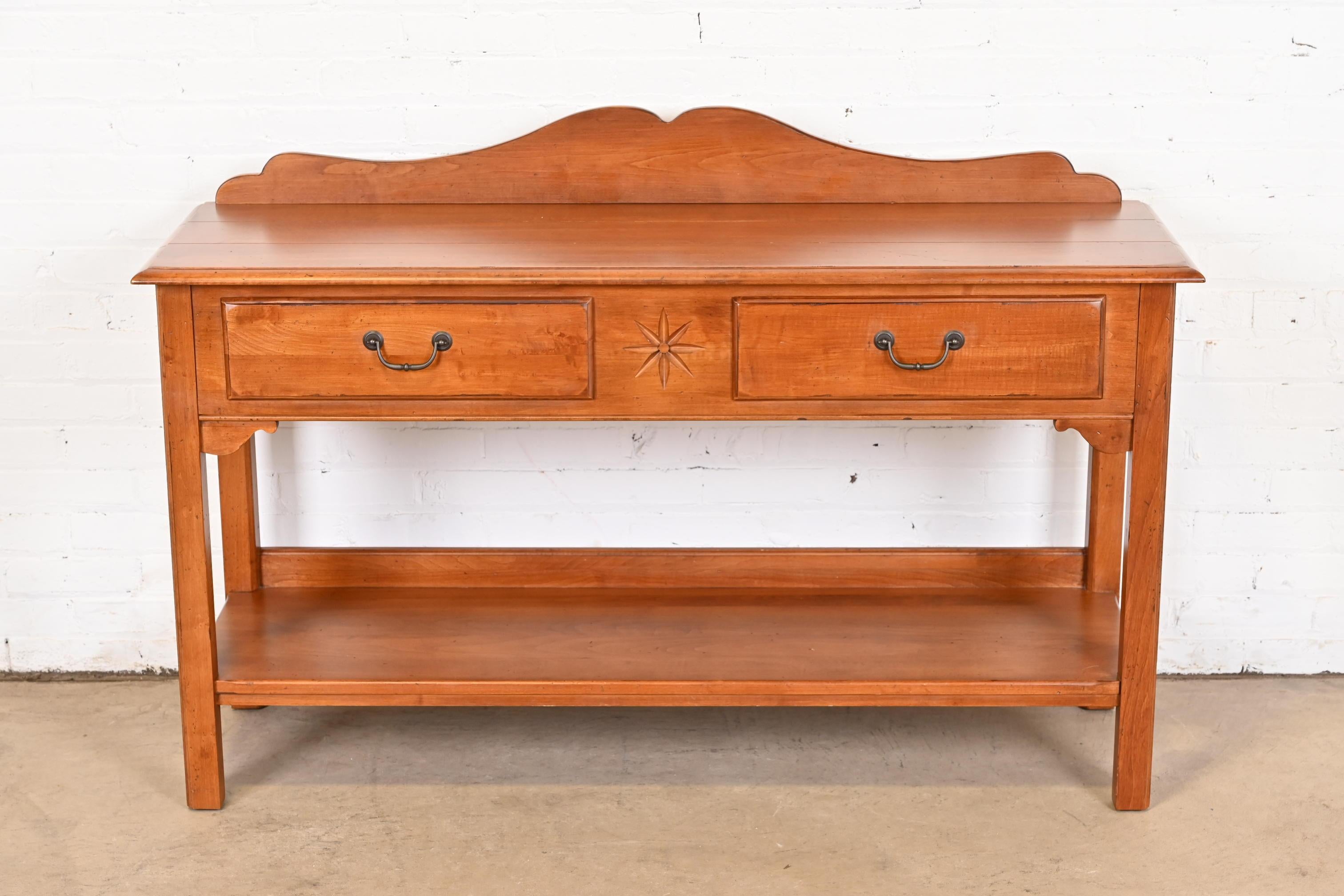 American Colonial Style Maple Sideboard Buffet Server at 1stDibs