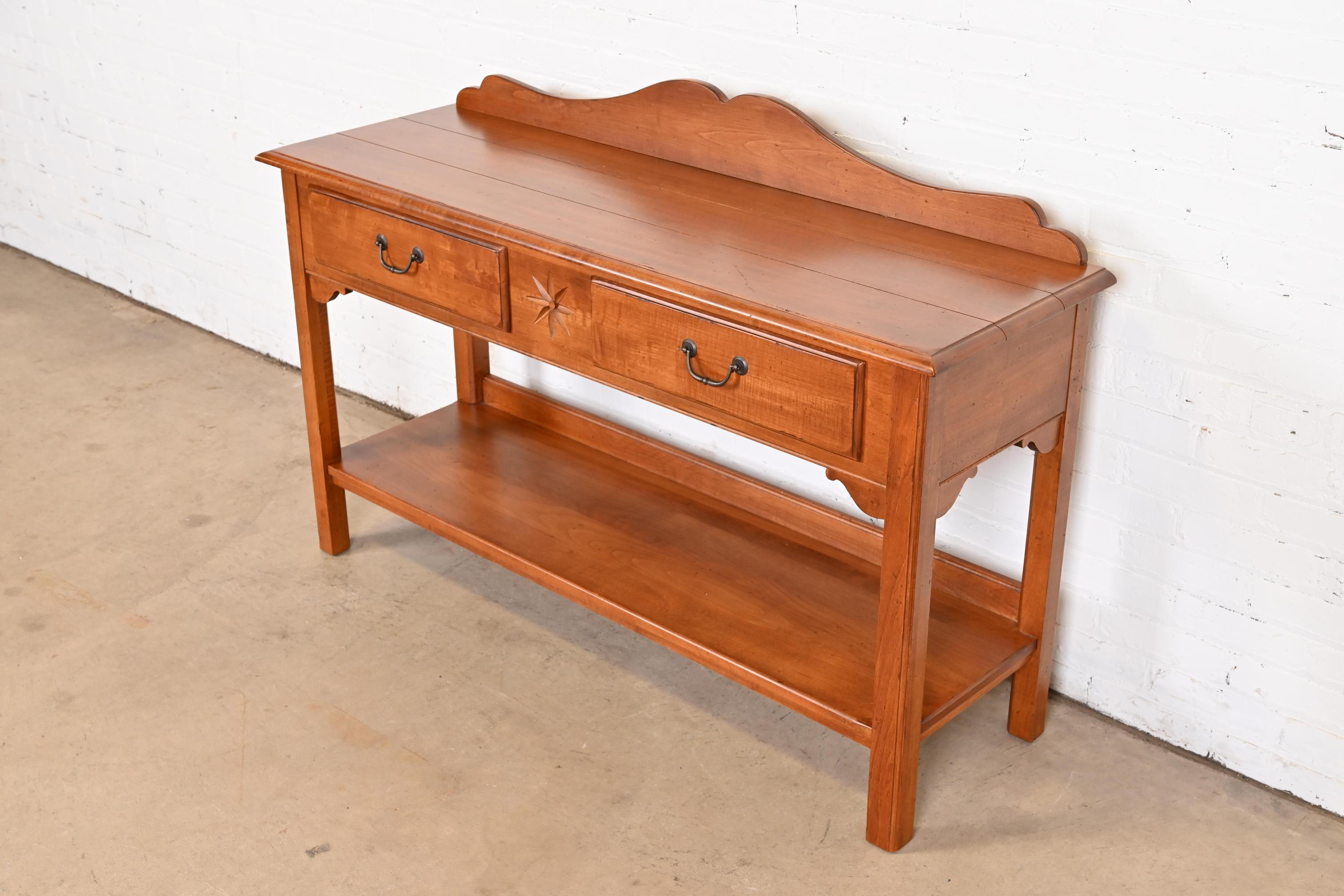 American Colonial Style Maple Sideboard Buffet Server at 1stDibs