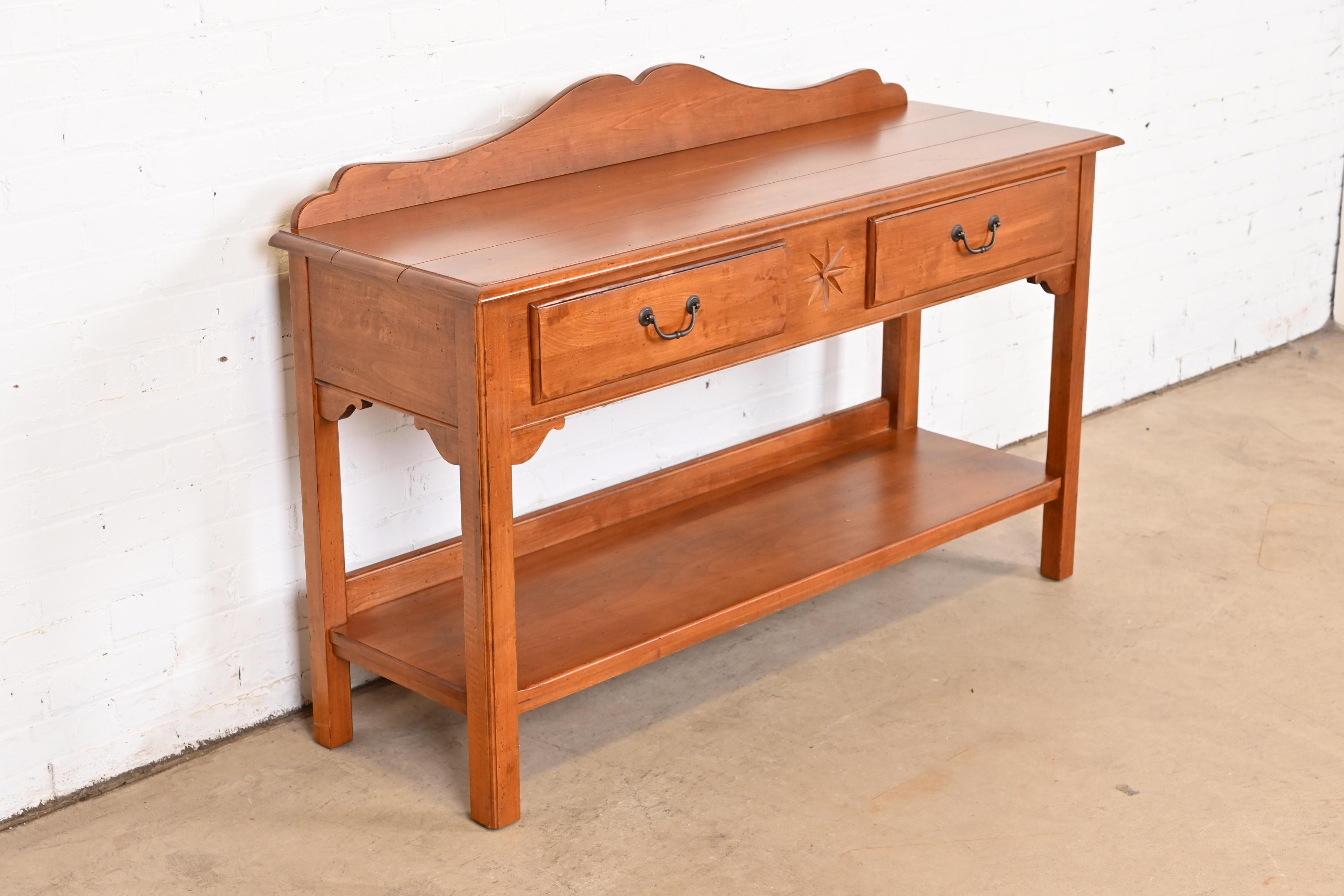 American Colonial Style Maple Sideboard Buffet Server at 1stDibs