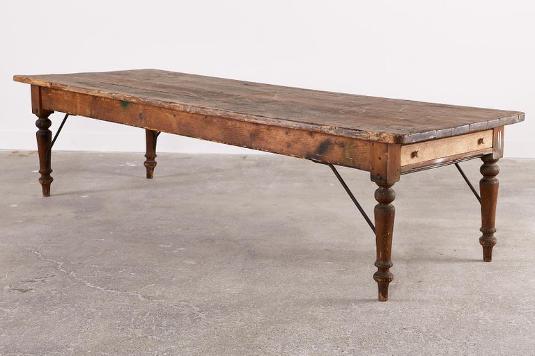 American Country Pine General Store Work Table or Display For Sale at ...