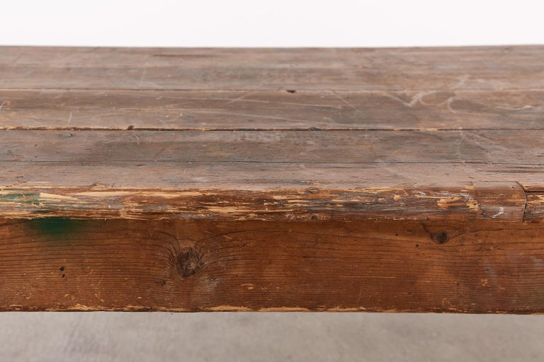 American Country Pine General Store Work Table or Display For Sale at ...
