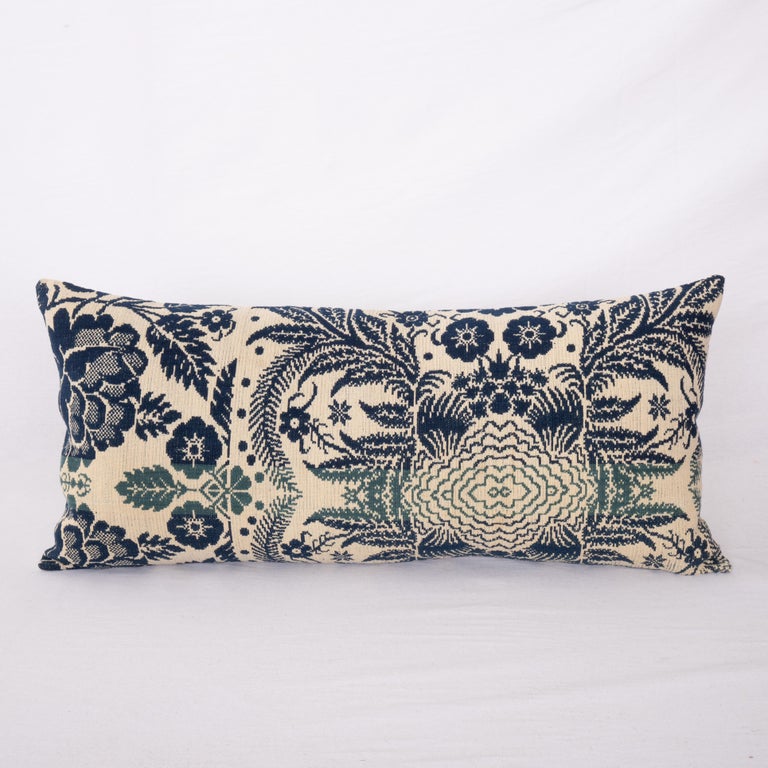 American Coverlet Pillow Cover, North America, 19th Century For Sale at ...