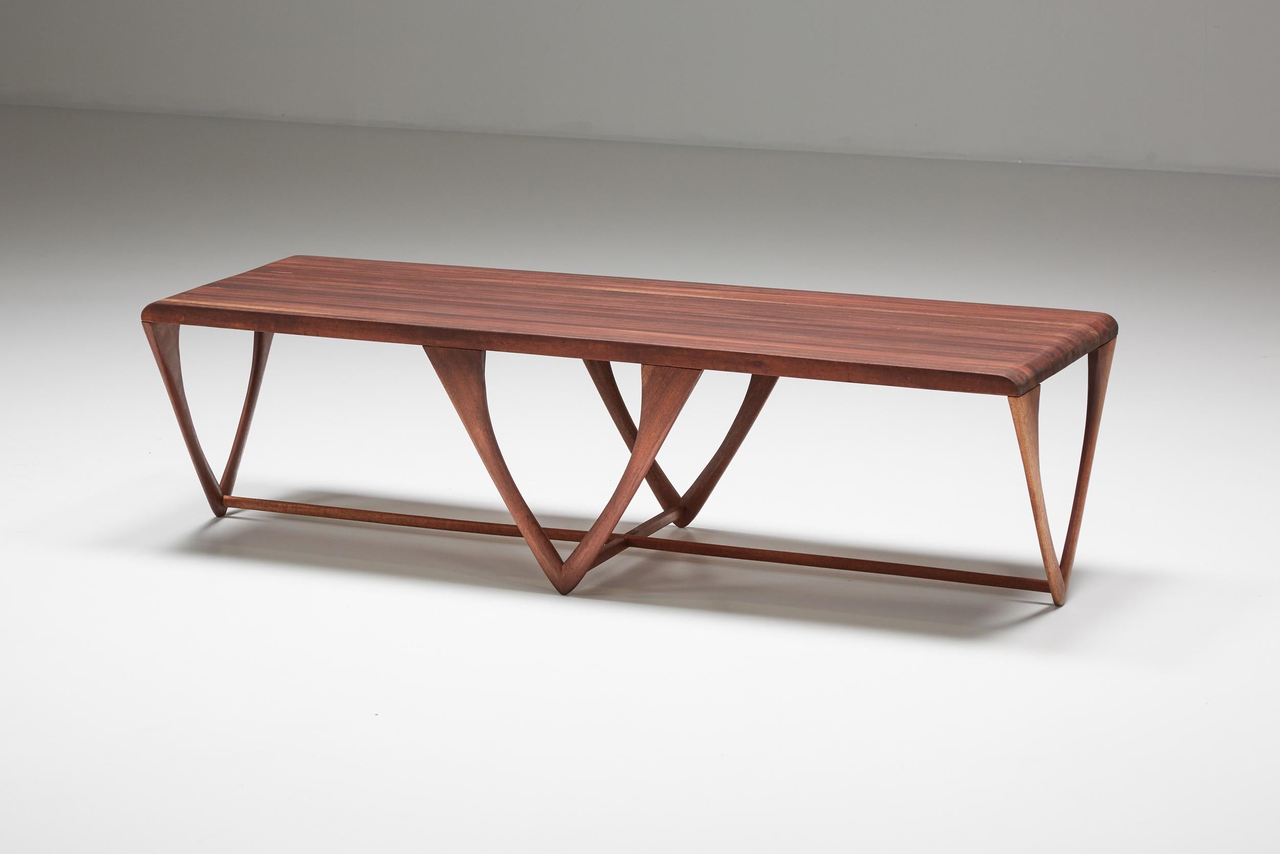 American Craft Studio Coffee Table, 1970s For Sale at 1stDibs