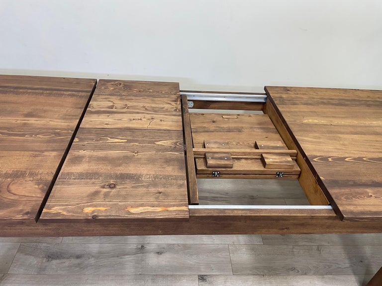 American Craftsman Extendable Chestnut Dining/Conference Table, Made to ...