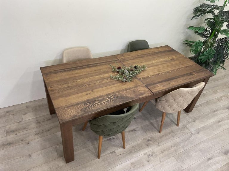 American Craftsman Extendable Chestnut Dining/Conference Table, Made to ...