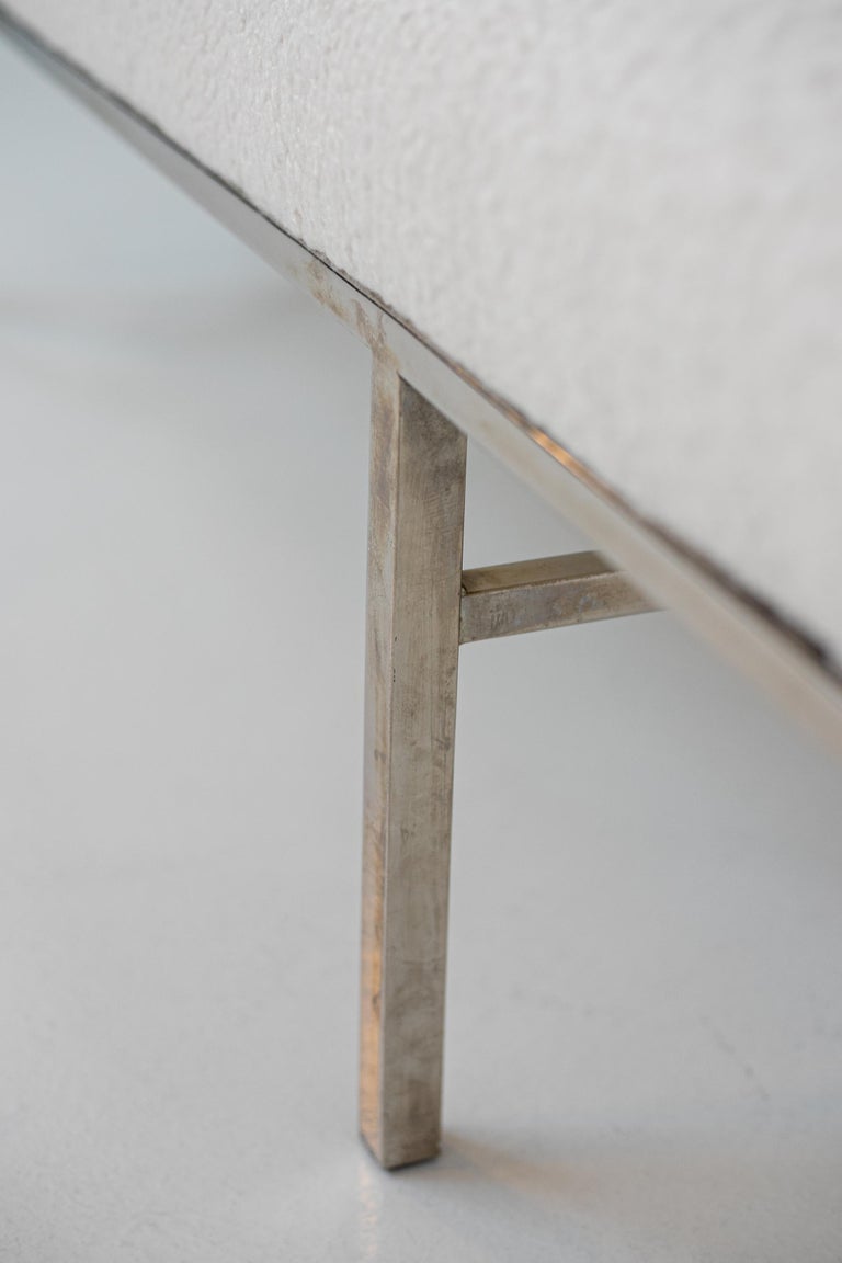 American Daybed by Jules Heumann in White Bouclè and Steel For Sale at ...