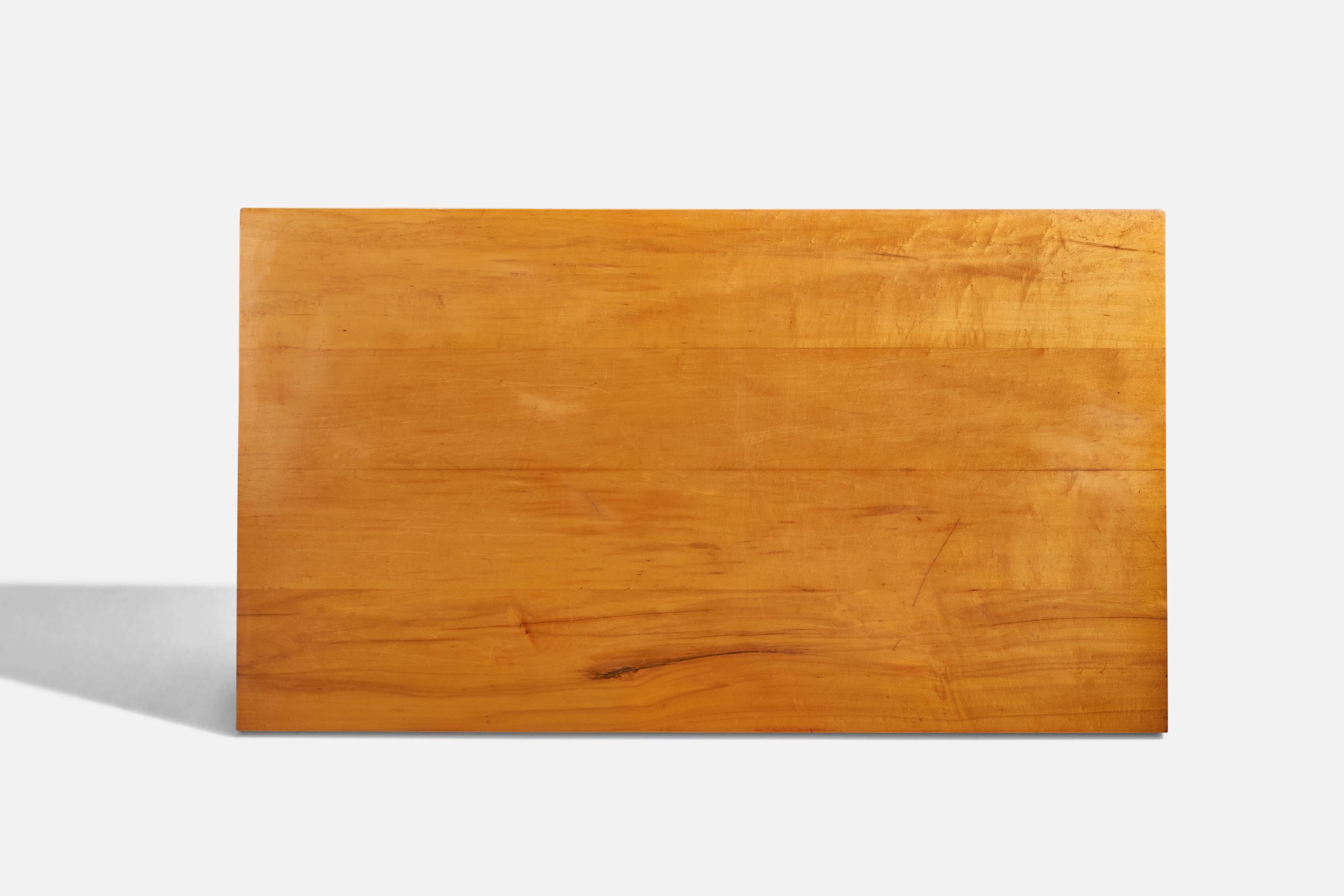 American Designer, Coffee Table, Solid Maple, Metal, USA, 1950s For ...