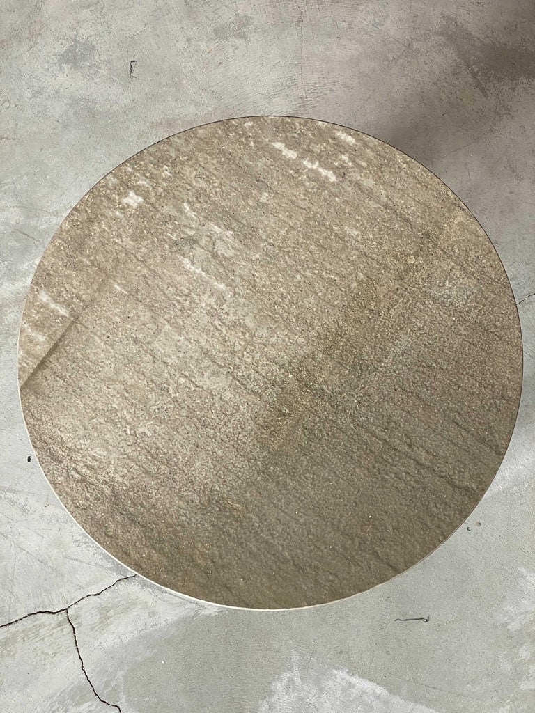 American Designer, Studio Side Tables, Iron, Colored Glass, Slate ...