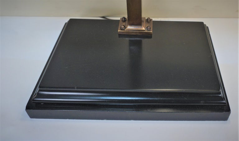 American Early 20th Century I. P. Frink, Large Bronze Reflector Desk ...