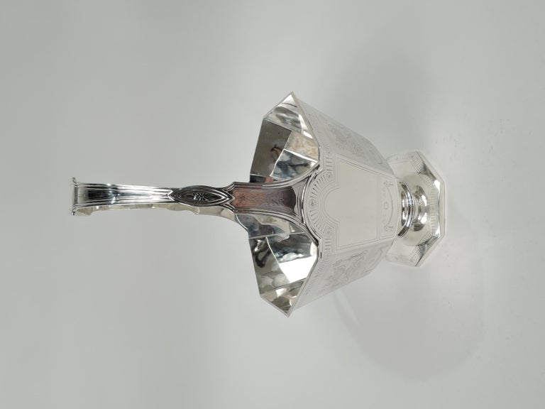 American Edwardian Modern Regency Sterling Silver Basket For Sale at ...